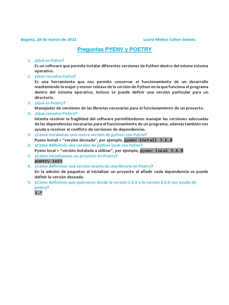 Pyenv Poetry LMCG | PDF Pyenv Poetry LMCG | PDF