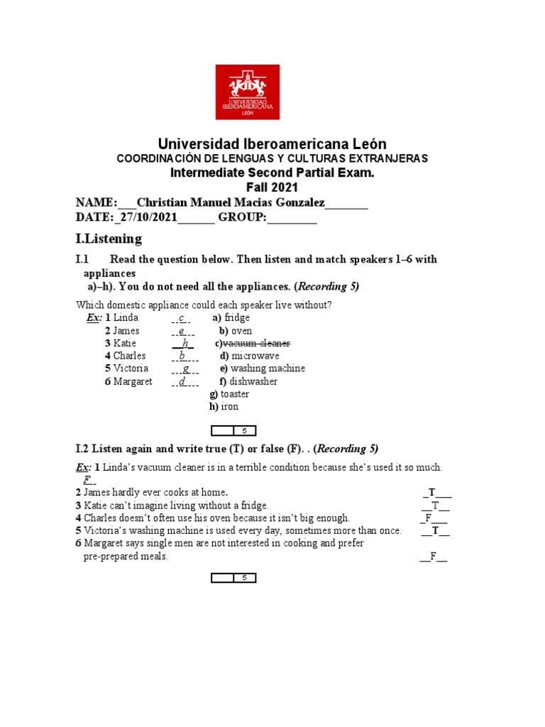 Inter 2nd Partial Fall 2021 | PDF | Telephone | Social Media