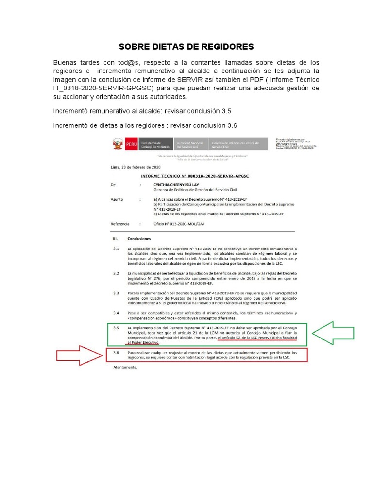 Sobre Dietas de Regidores | PDF