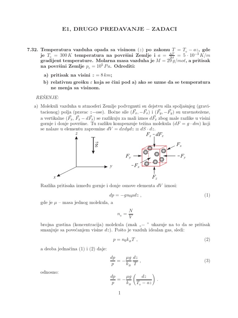 E1 - Zadaci Sa Predavanja - 02 | PDF