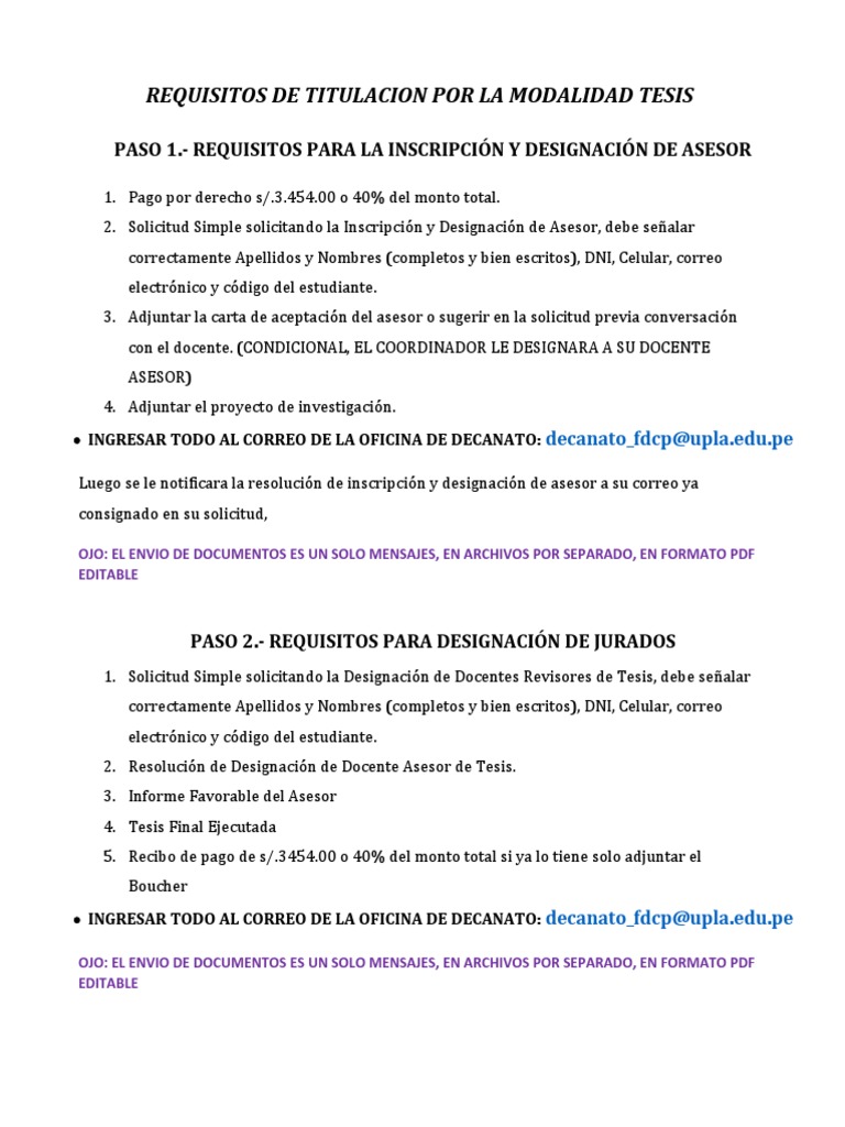 Requisitos de Titulacion de Tesis 2023 | PDF Requisitos de Titulacion de Tesis 2023 | PDF