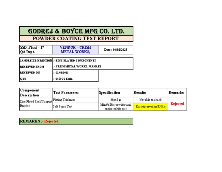 SST Report - Shelf Support Bracket | PDF