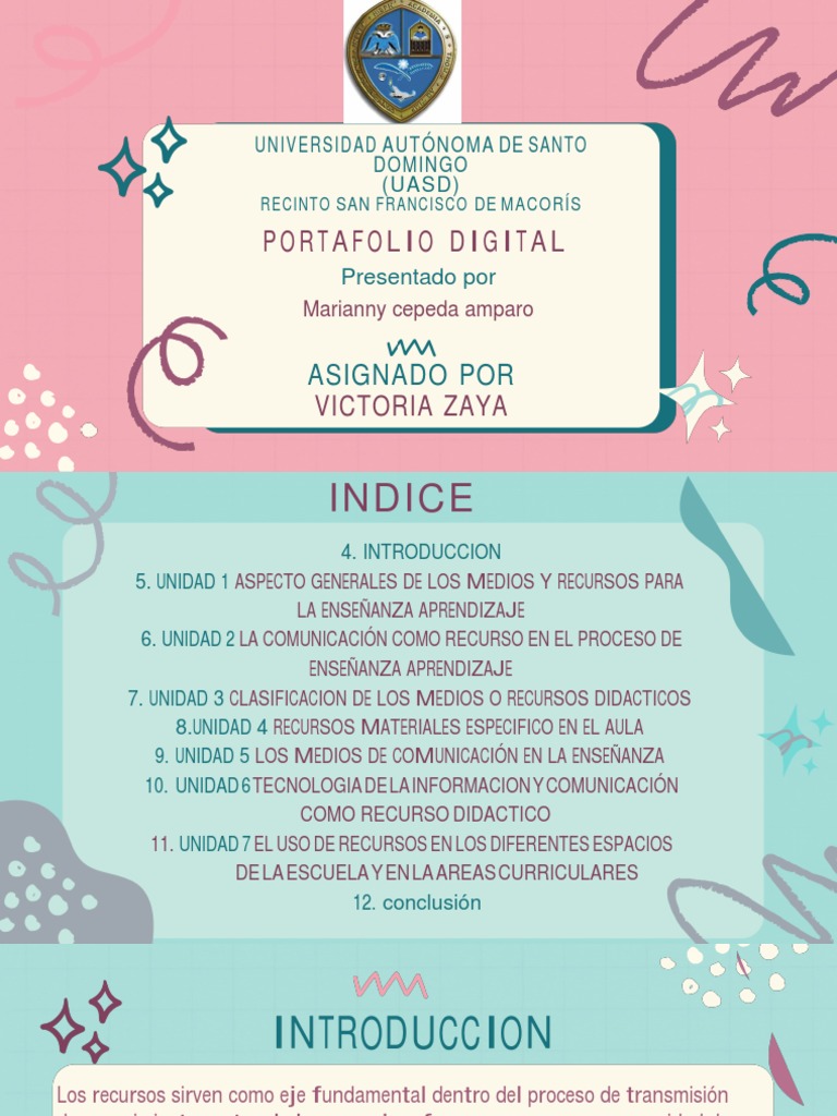 Portafolio Digital | PDF | Enseñando | Aprendizaje