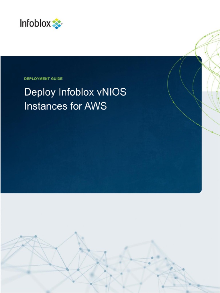 Infoblox Deployment Guide Deploy Infoblox Vnios Instances For Aws | PDF ...