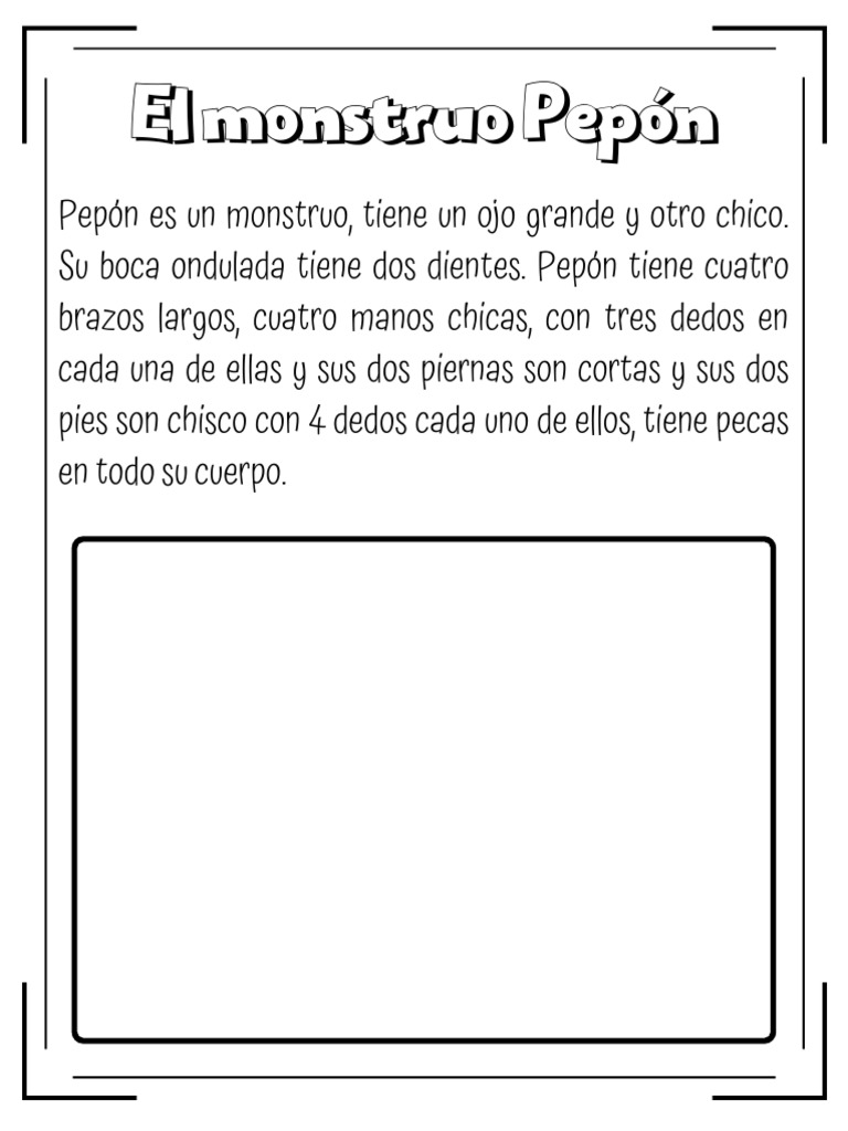 El Monstruo Pepón | PDF