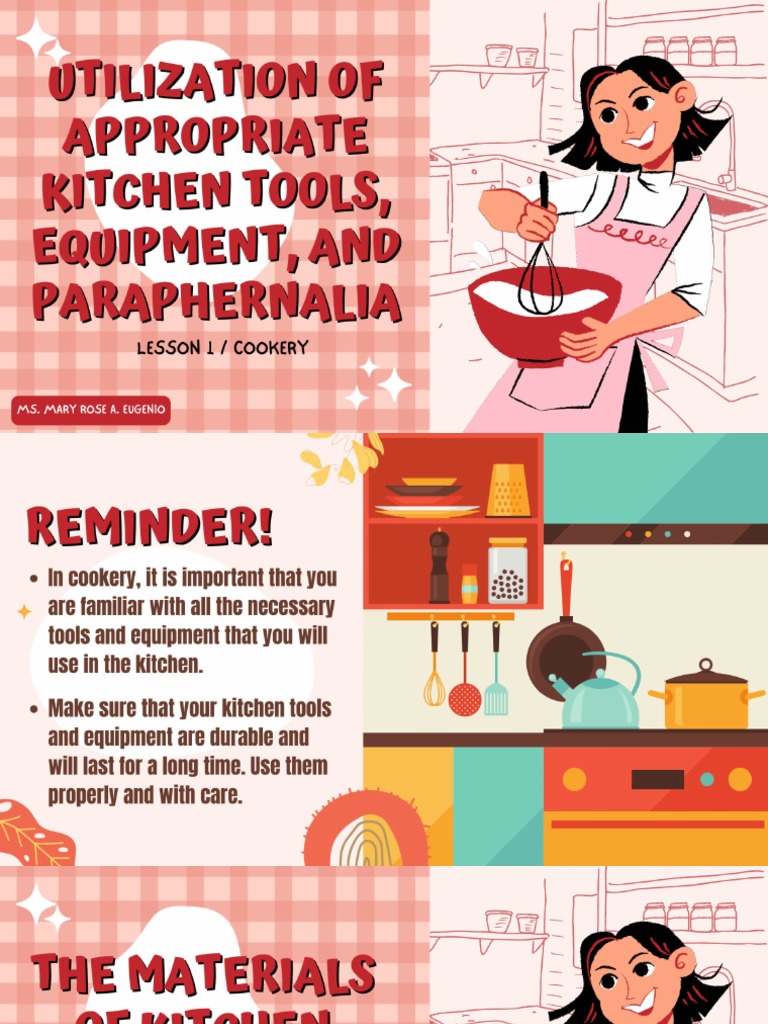 Kitchen Tools & Materials Guide | PDF