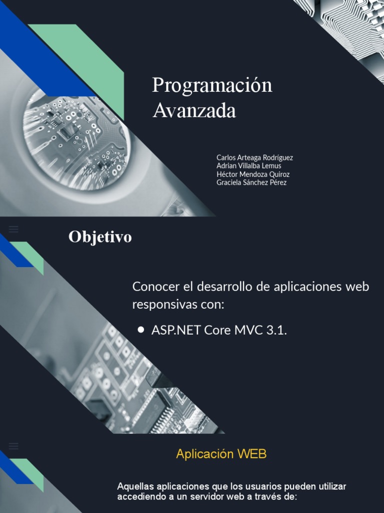 Programación Avanzada ASP - NET MVC Core | PDF | .NET Framework | Aplicación web