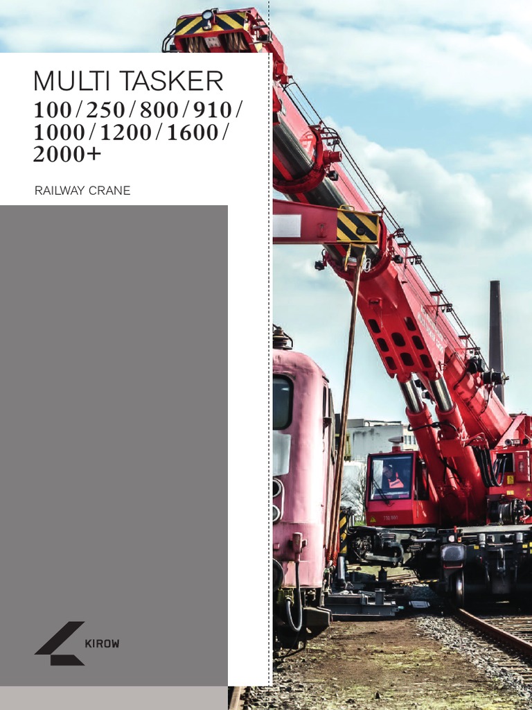 Multi Tasker en | PDF | Crane (Machine) | Rail Transport