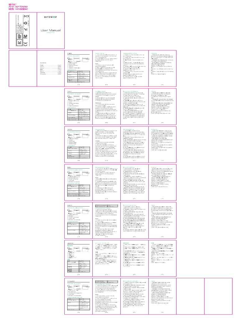 Manual BlitzWolf BW-FYE8 | PDF