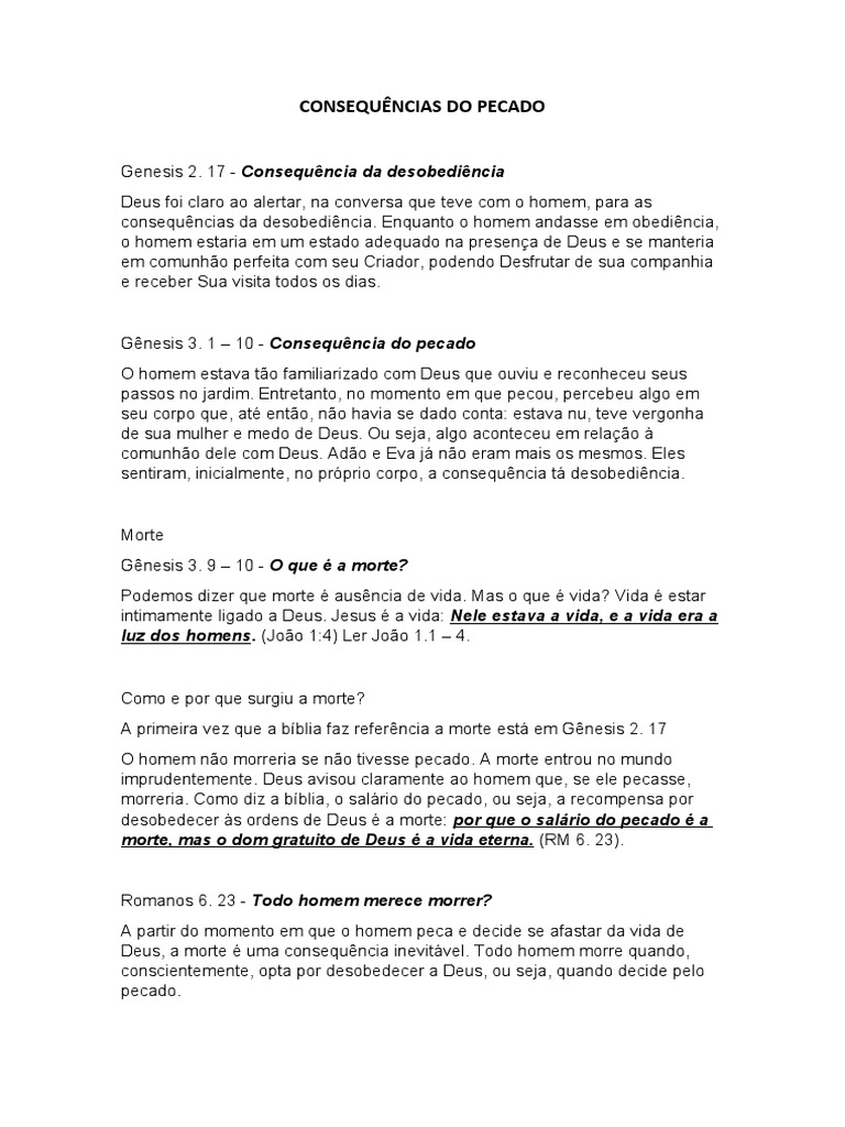 Pecado Original E Consequências Do Pecado Sozo Pdf Adão E Eva