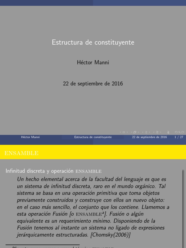 Estructura y linealidad en el lenguaje | PDF | Gramática | Sintaxis