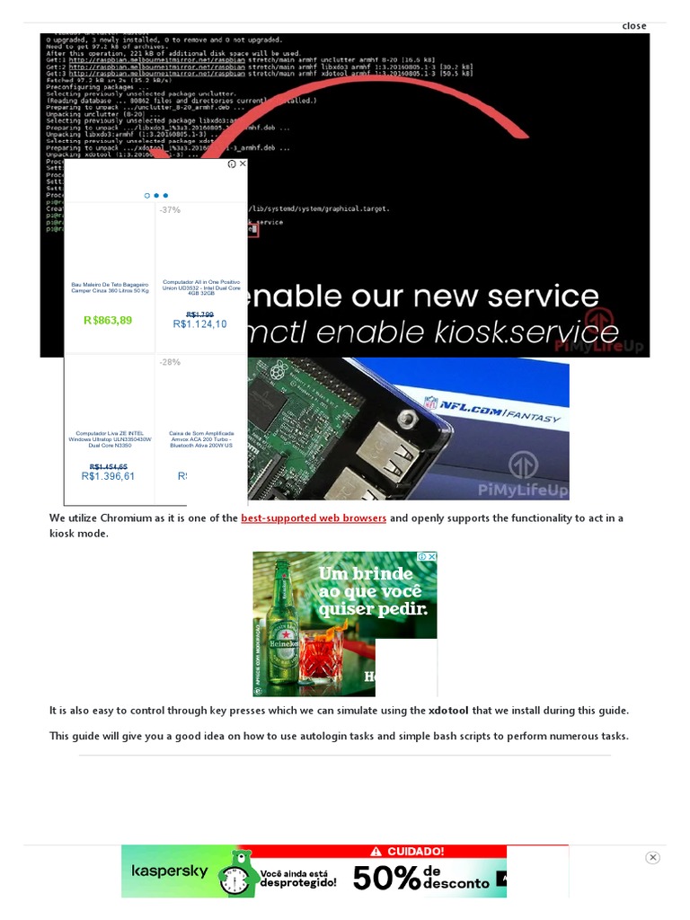 Raspberry Pi Kiosk Using Chromium - Pi My Life Up | PDF | Computer ...