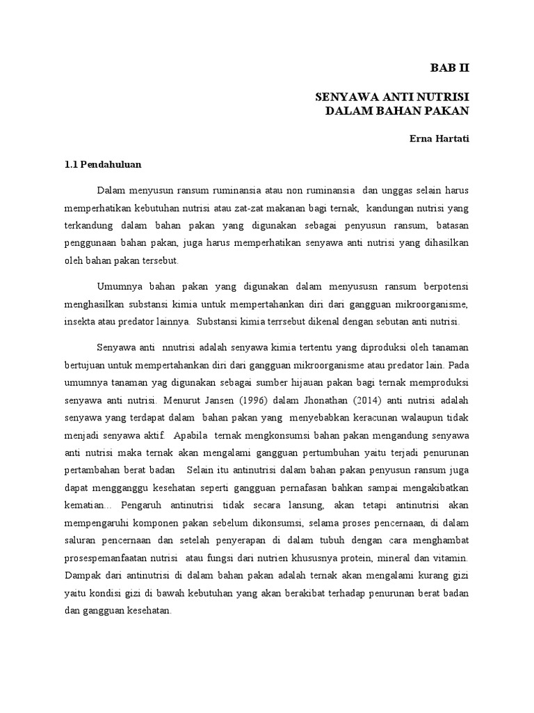 Modul 2 BPFR Anti Nutrisi EH (REVISI) | PDF