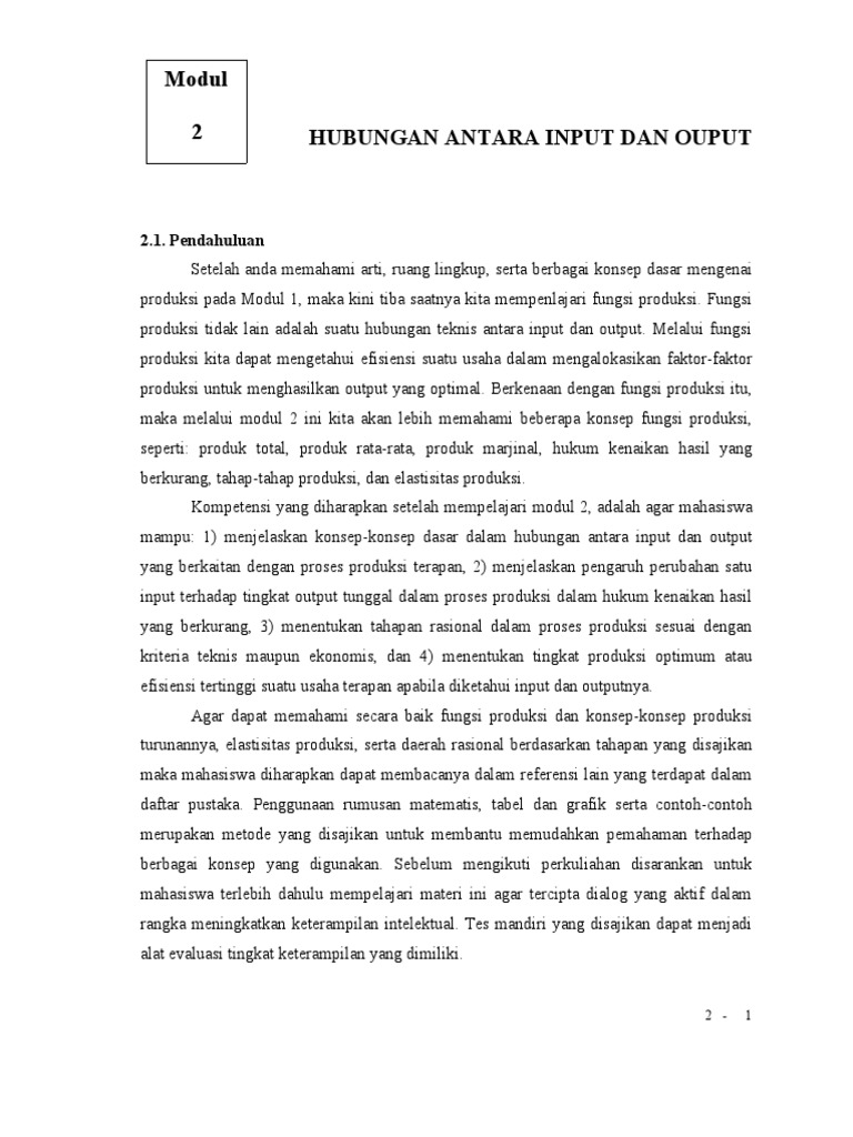 MODUL 2, Hub Atr Input & Output | PDF