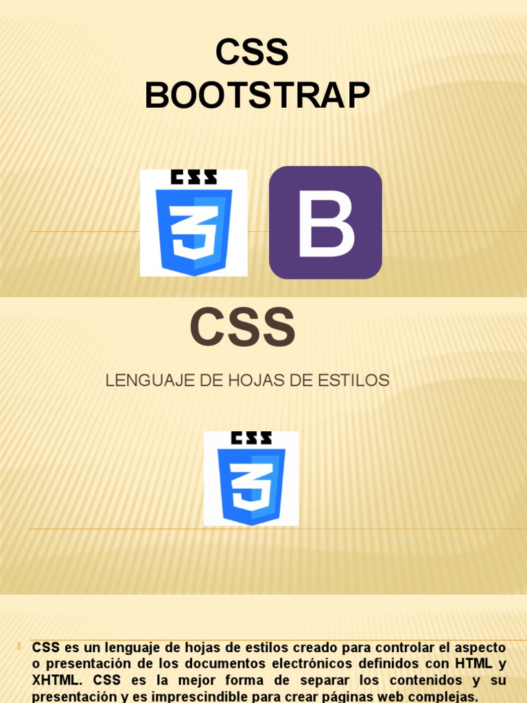 CSS y Bootstrap | PDF | HTML | Página web CSS y Bootstrap | PDF | HTML | Página web