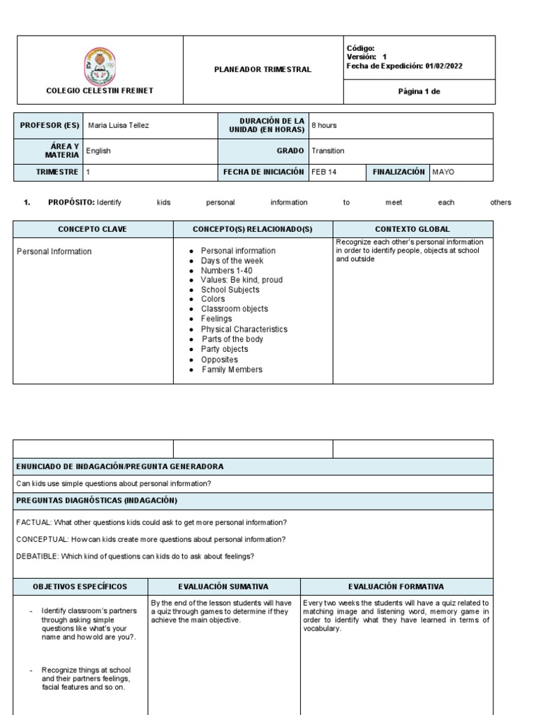 Transition Lesson Plan | PDF | Classroom | Teachers
