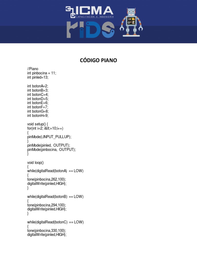 Código Piano | PDF