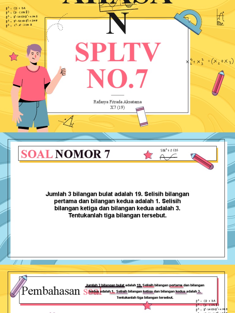 No 7 SPLTV | PDF | Metode & Bahan Ajar