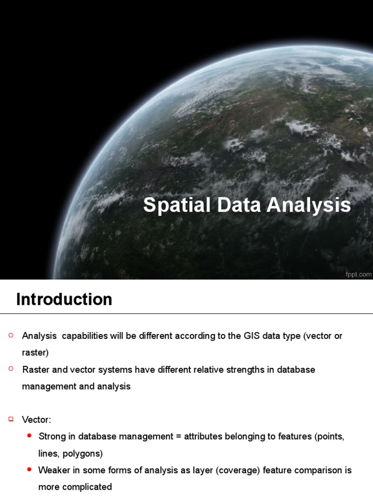 GIS Lec3 Spatial-Data-Analysis Final | PDF | Geographic Information System | Spatial Analysis
