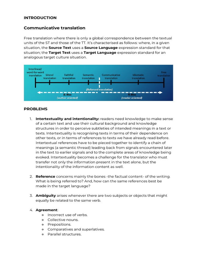 Translation Methods and Techniques - Term Test | PDF | Translations ...