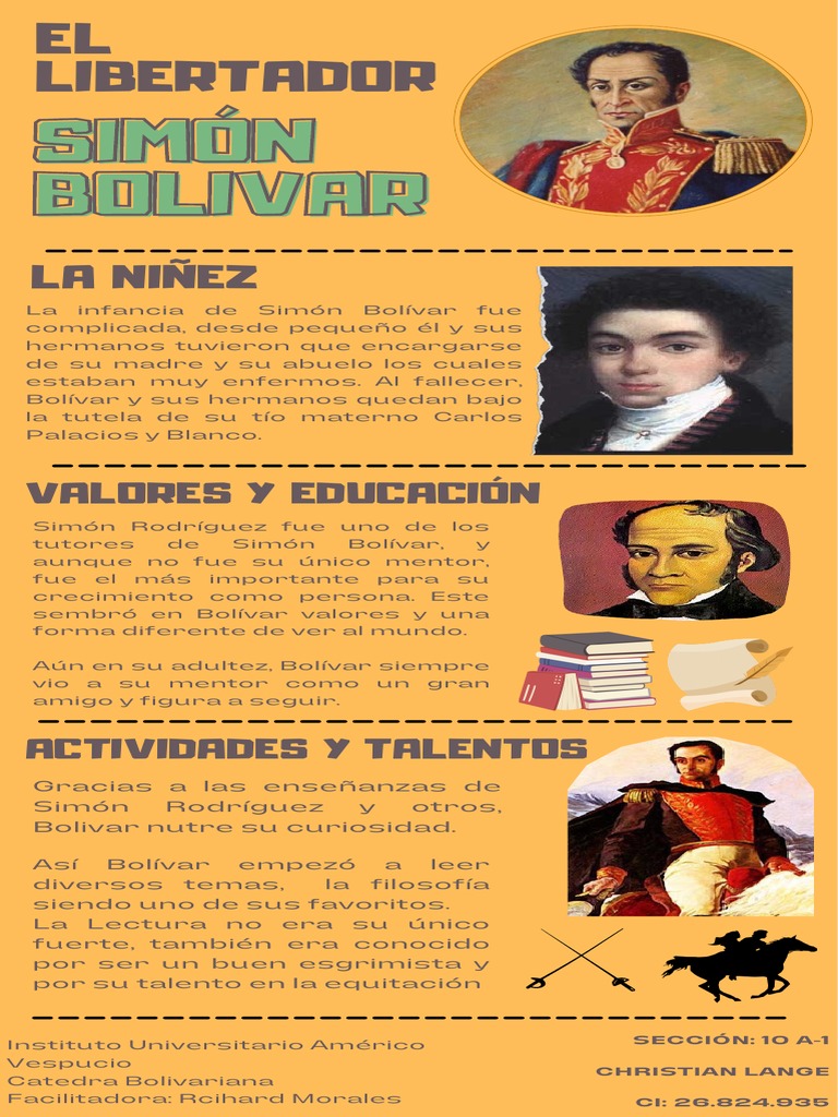 Infografía Simón Bolívar - Christian Lange | PDF Infografía Simón Bolívar - Christian Lange | PDF
