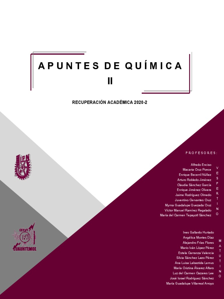 Quimica 2 Pdf Redox Mole Unidad