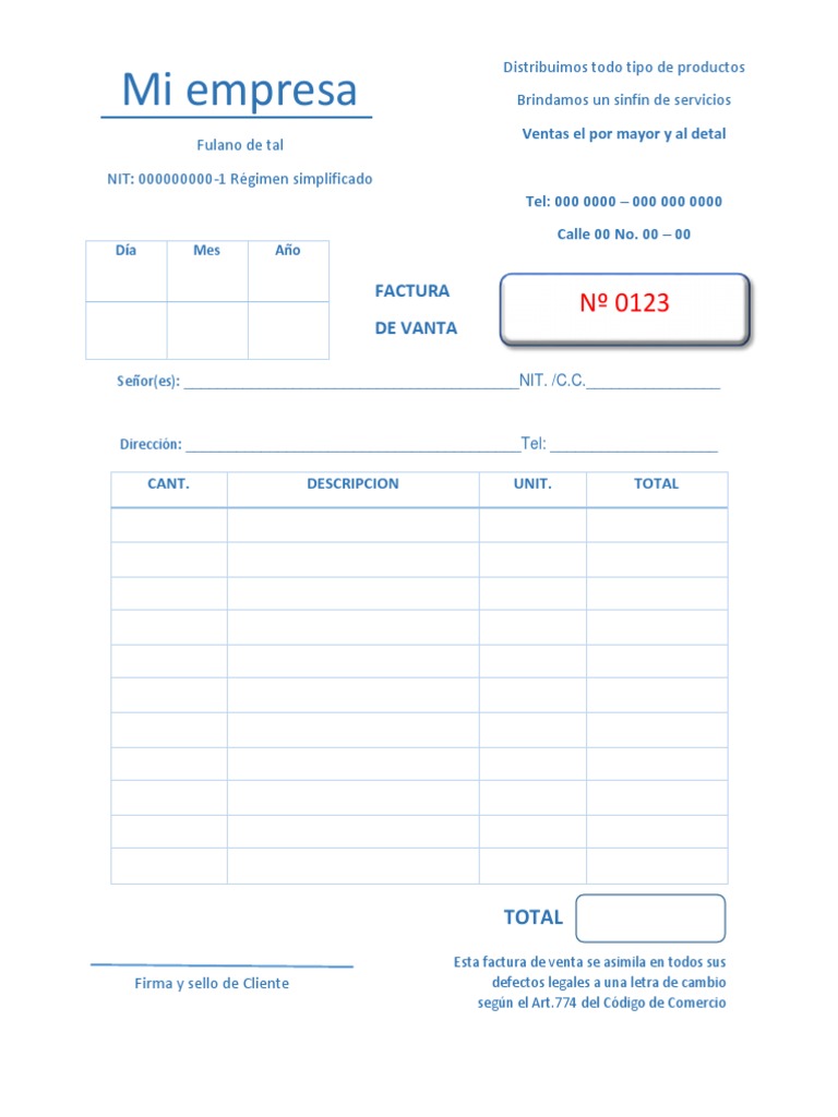 Factura Pdf