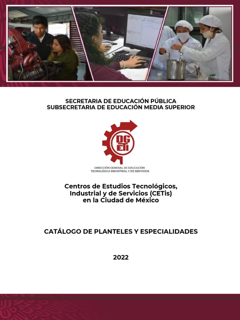 Catalogo Planteles Especialidades DGETI CDMX | PDF | Ciudad de México ...