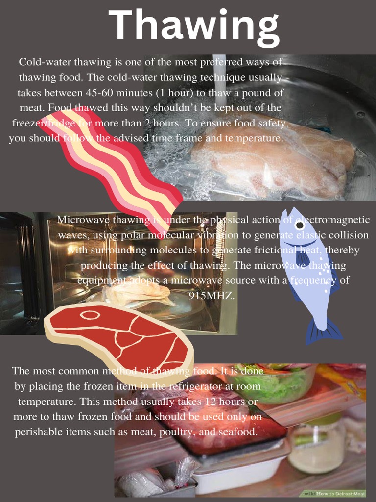 Cold-water Thawing is One of the Most Preferred Ways of Thawing Food ...