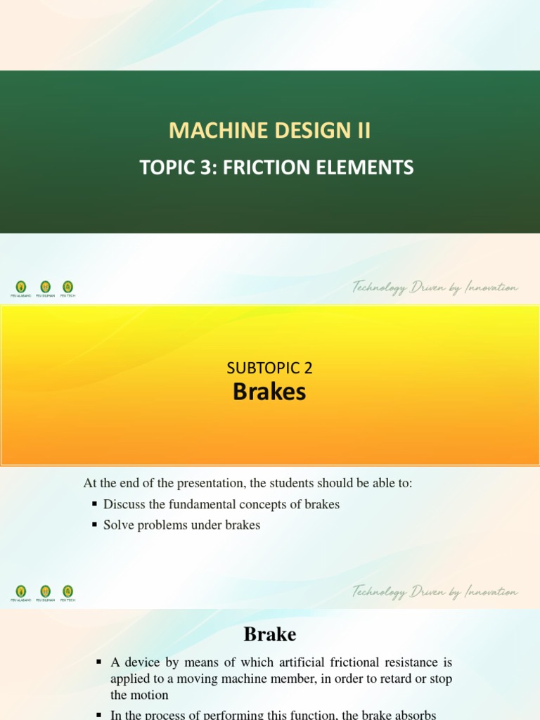 3.2 Brakes | PDF | Brake | Friction