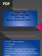 BISEDE LETRARE": PLaku Dhe Deti Klasa 9 | PDF