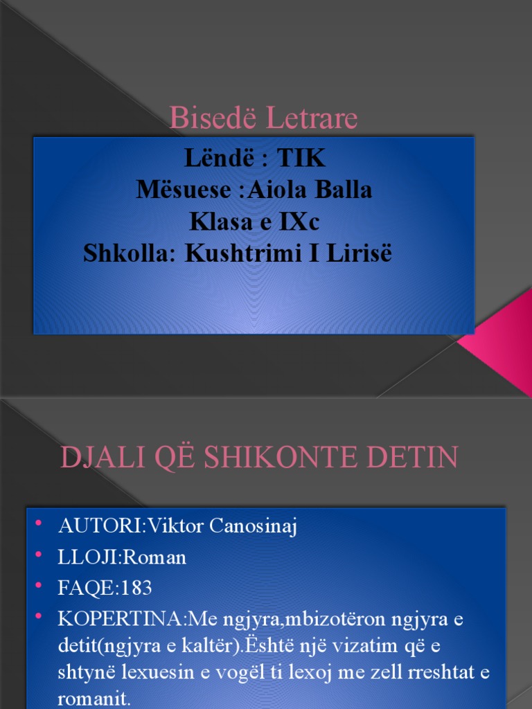 Bisede Letrare | PDF