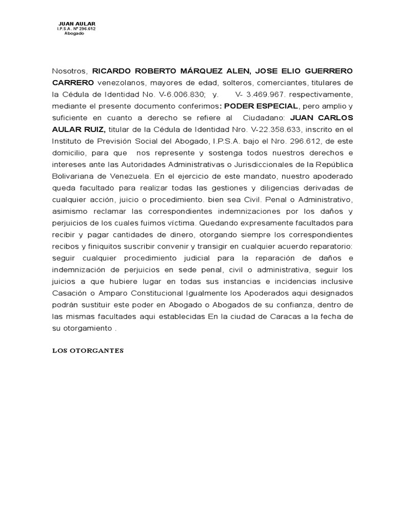 Poder para Acusar | PDF