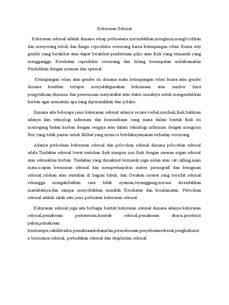 Kekerasan Seksual | PDF