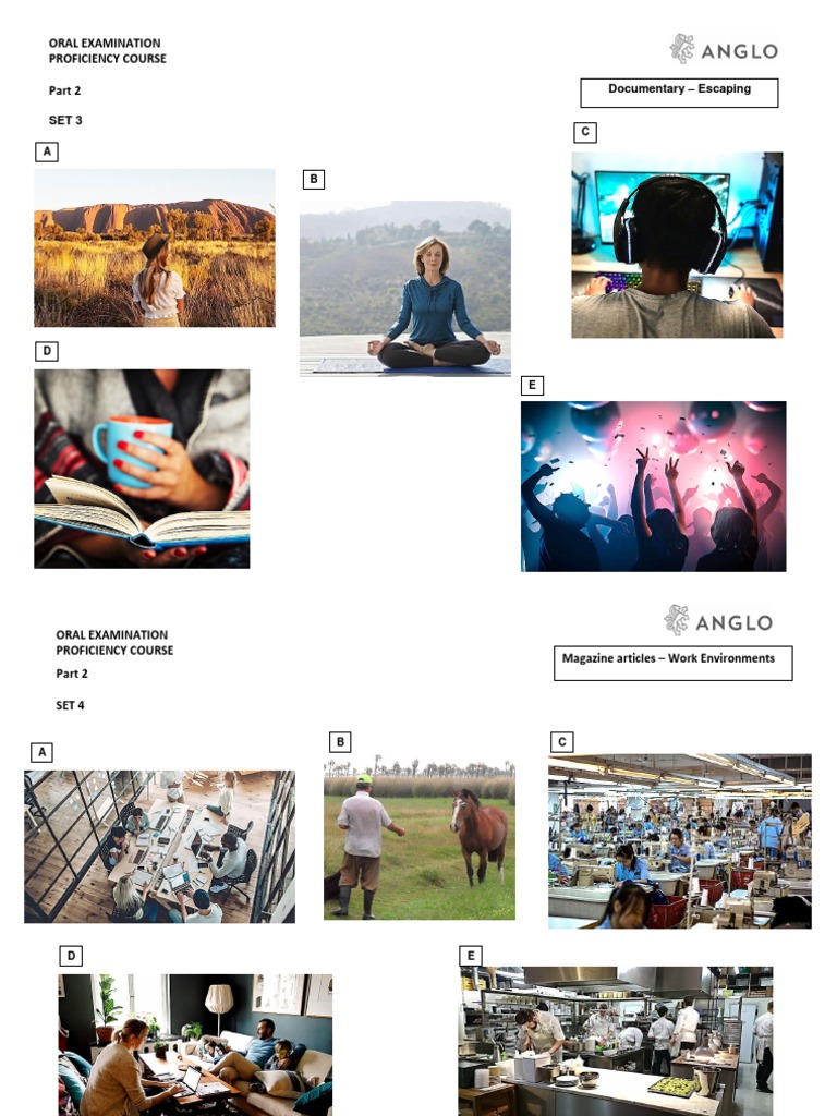 CPE Progress Test Speaking 2022 PICTURES | PDF