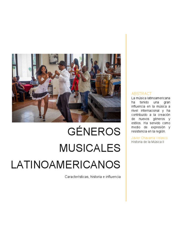 Géneros Musicales Latinoamericanos | PDF | Musica centroamericana | Las ...