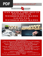 Pakistan Tax Rate Card 2024-25 | PDF | Taxes | Real Estate Investment Trust