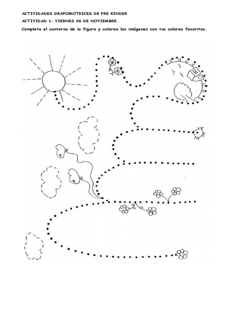 Actividades Grafo de Pre Kinder Noviembre | PDF