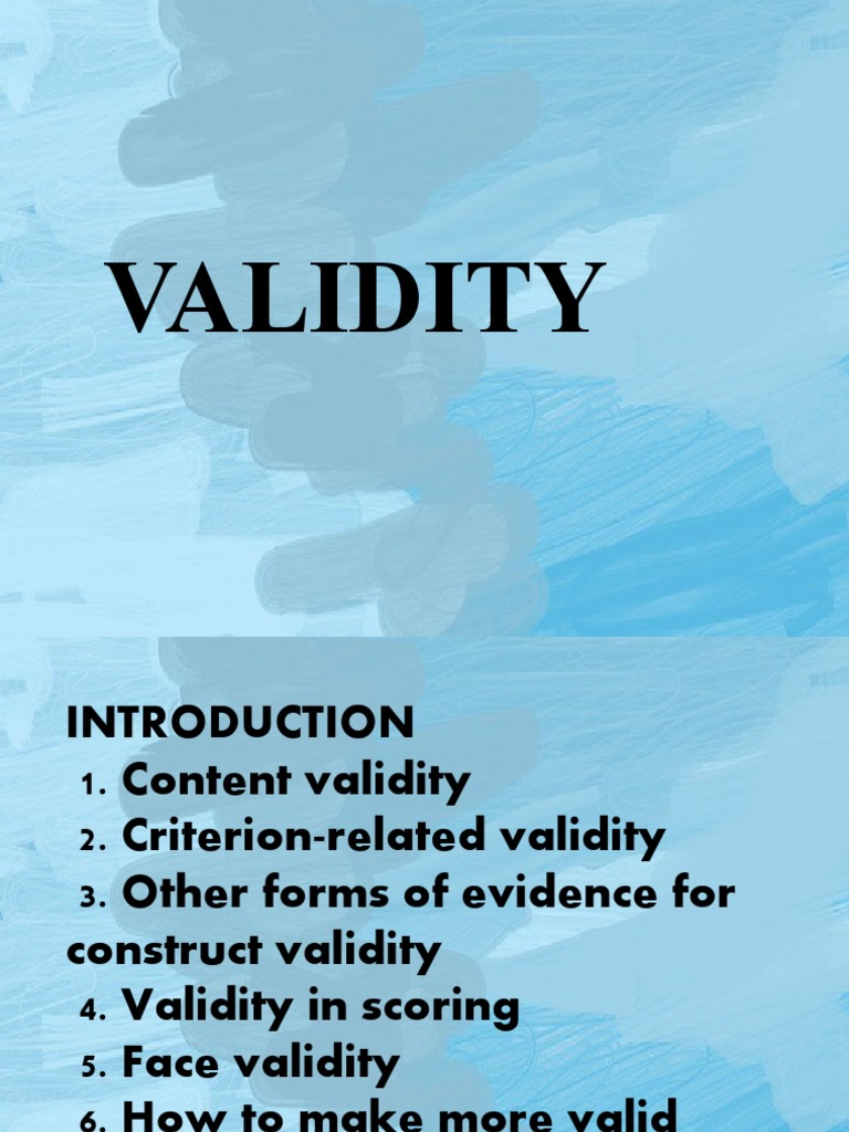 English 9 Q3 3 - Validity | PDF | Validity (Statistics) | Cognition