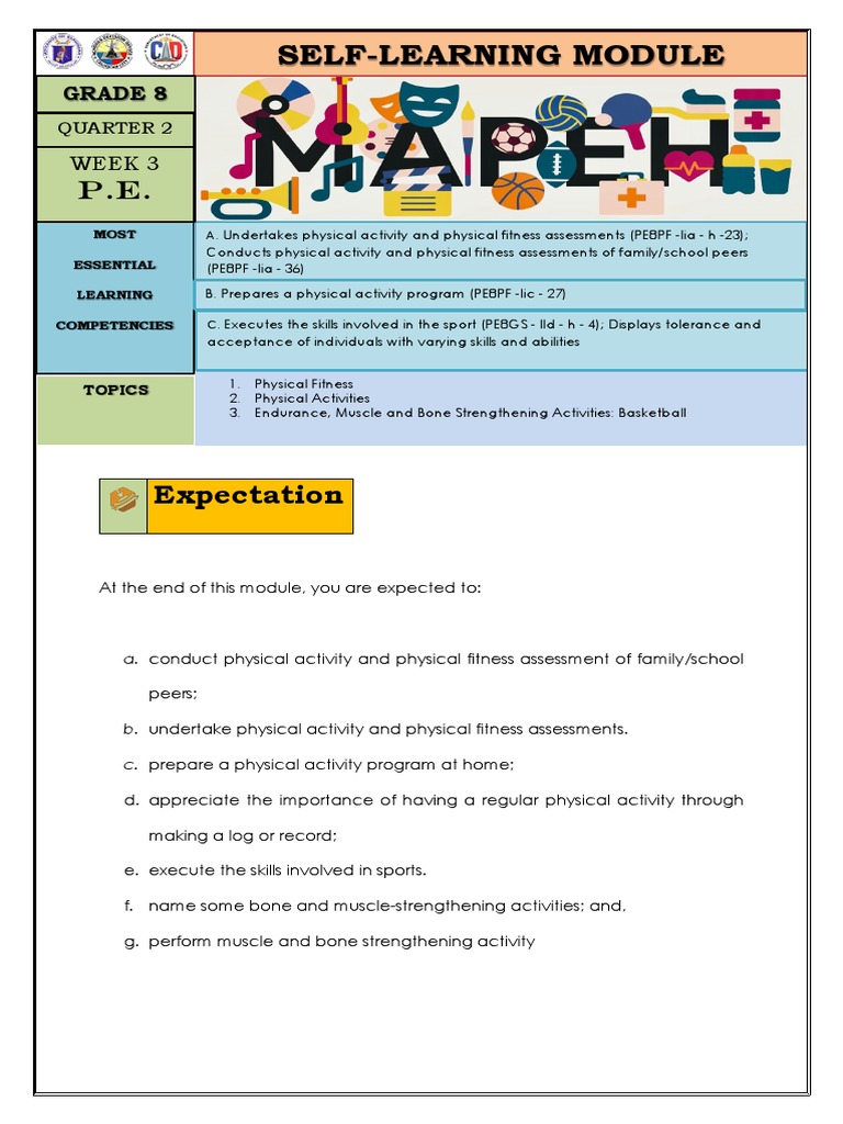 MAPEH 8 Q2 Week 3 PE | PDF | Weight Training | Aerobic Exercise