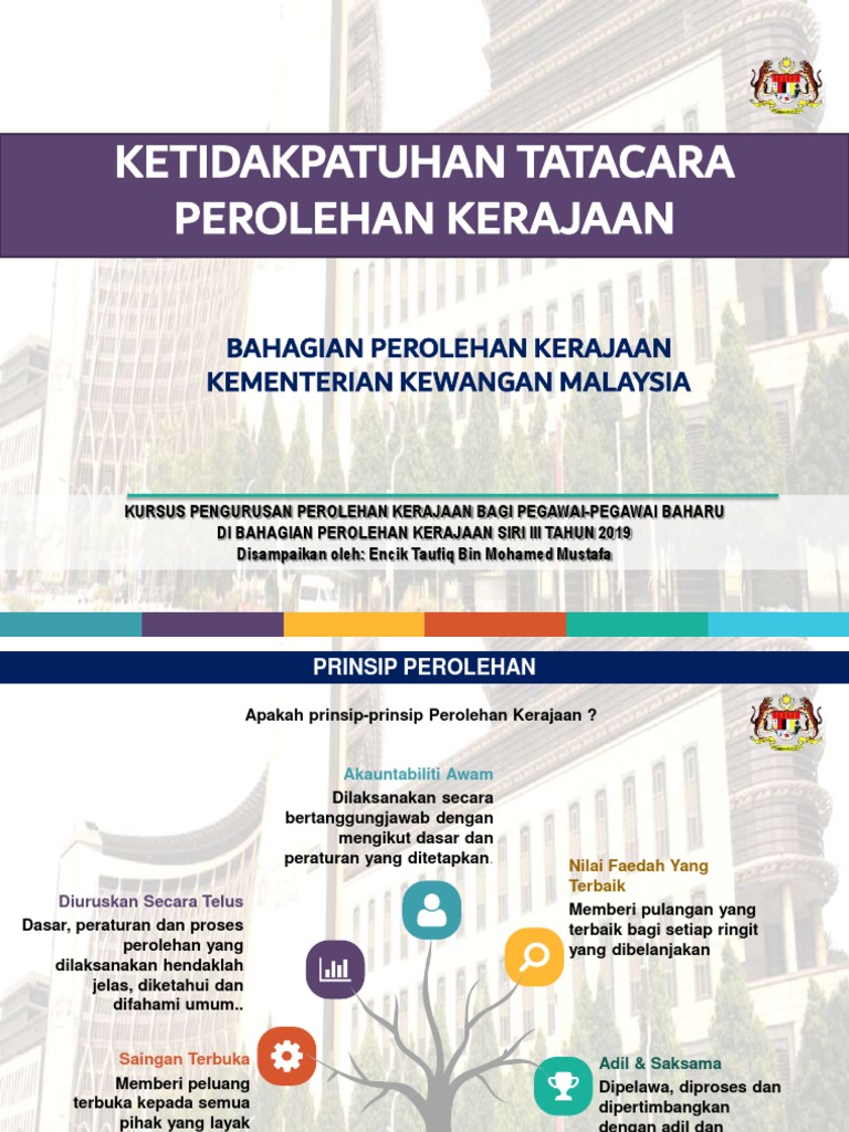 6 - Isu Ketidakpatuhan Dalam Perolehan Kerajaan | PDF