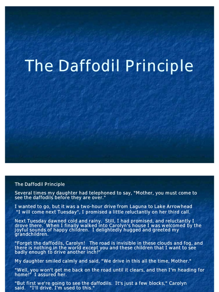 The Daffodil Principle | PDF | Art