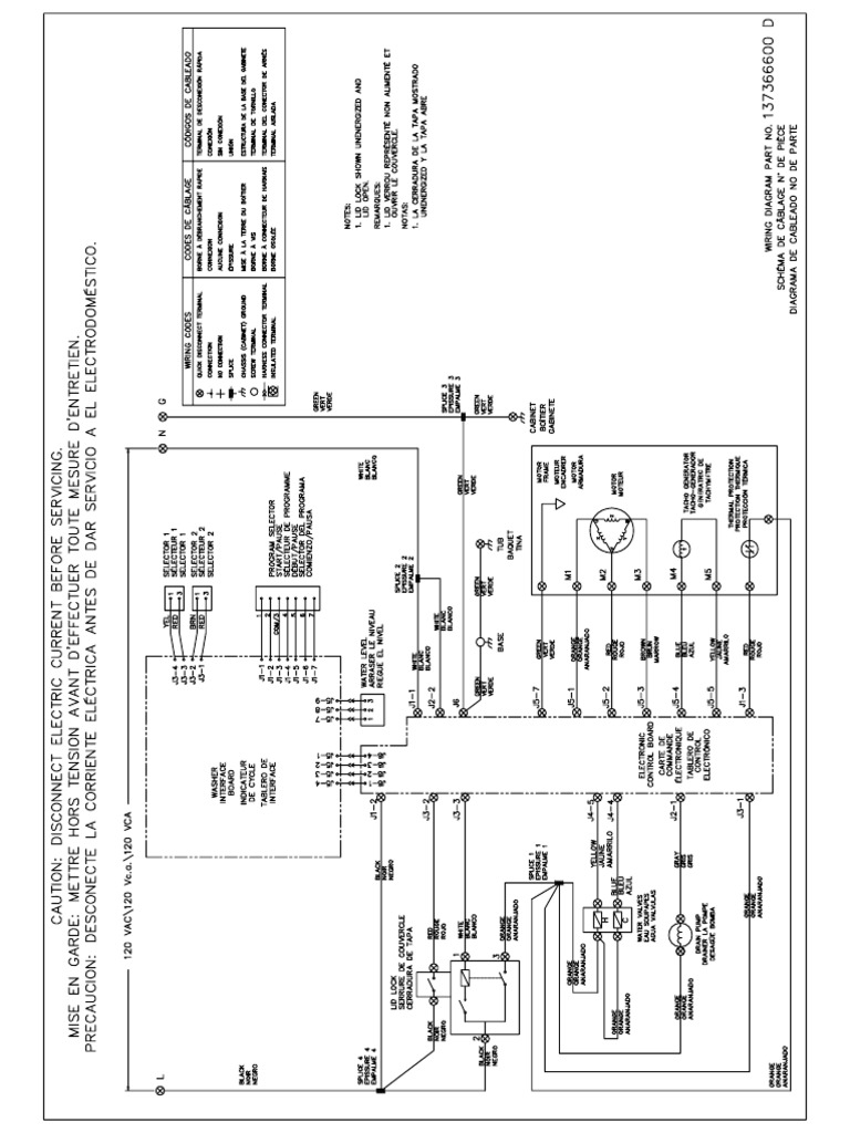 Diagrama Lavadora | PDF