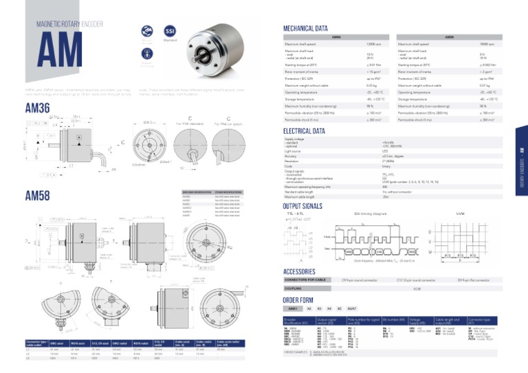 AM Magnetic Rotary Encoder Datasheet | PDF