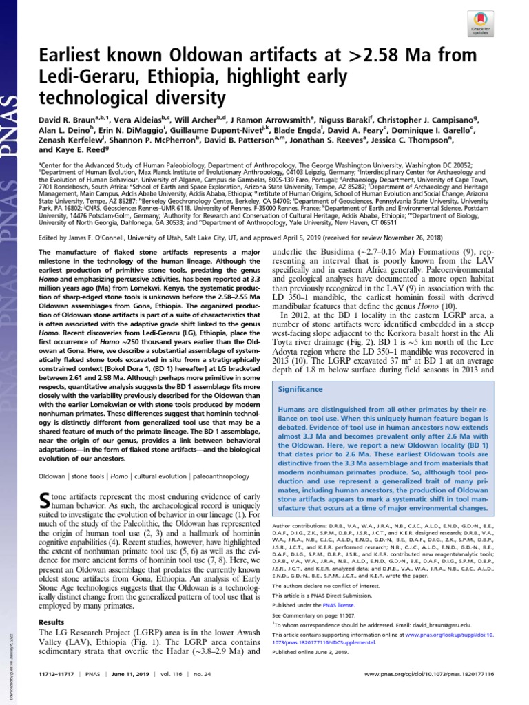 Ledi-Geraru Etiópia | Download Free PDF | Human Evolution