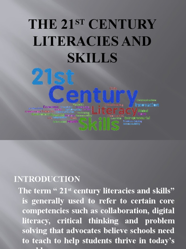 21st Century Literacies and Skills | PDF