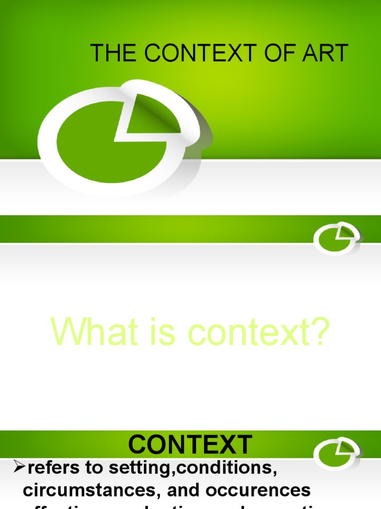 The Context of Art | PDF