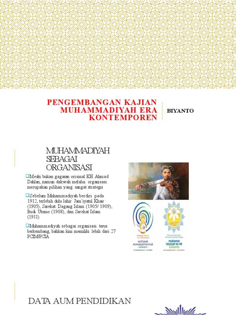Paparan Tema Kajian Muhammadiyah Mutakhir | PDF