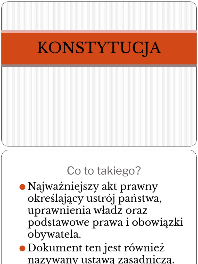 Polish Constitution | PDF