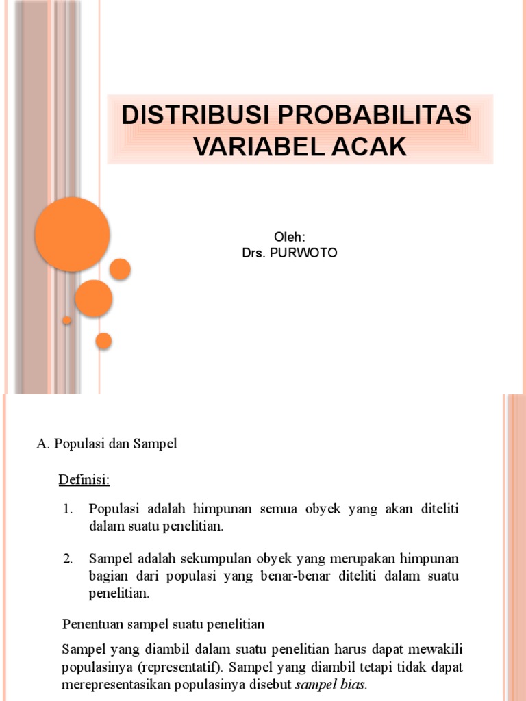 Distribusi Peluang Variabel Acak-1 | PDF